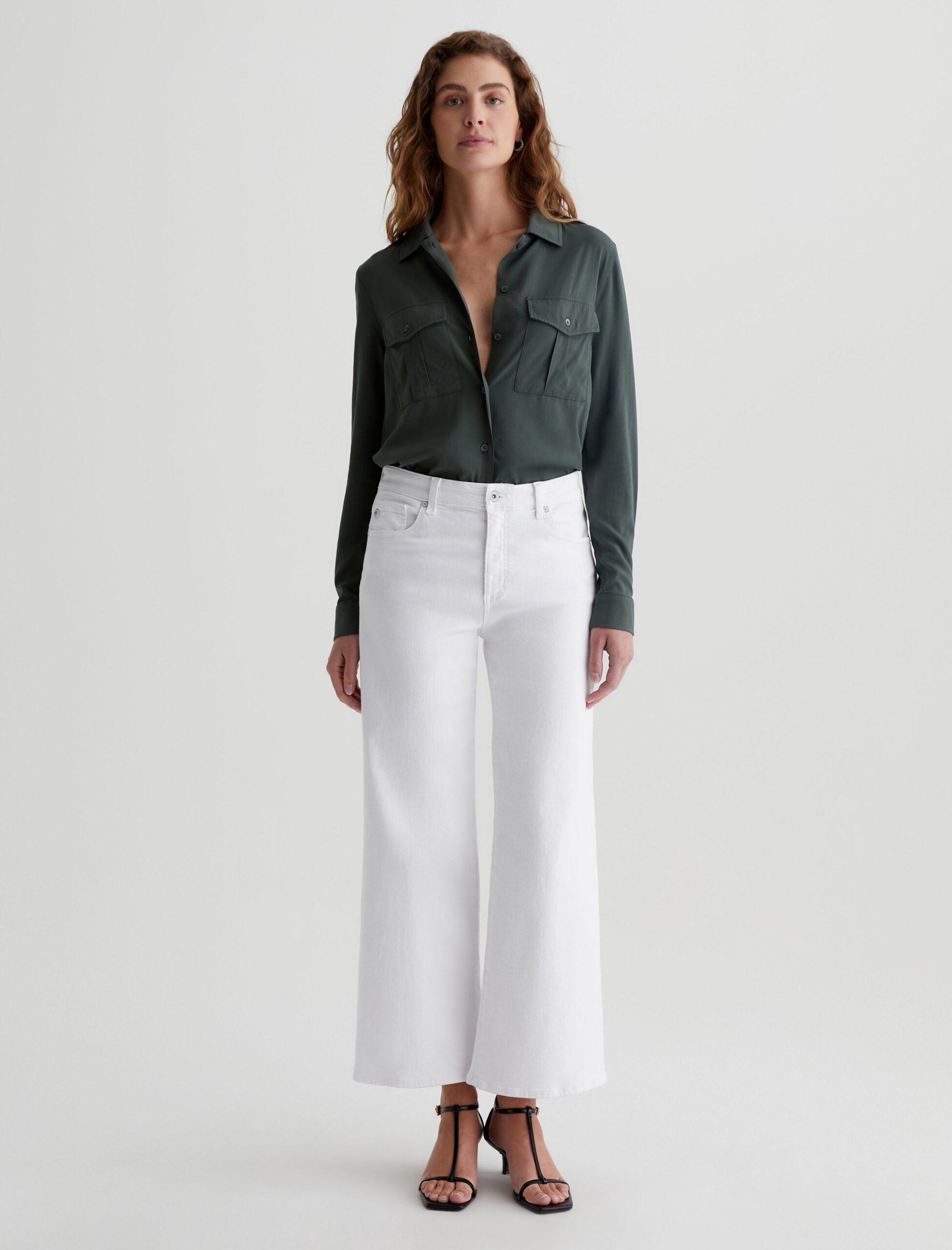 Saige Wide Leg Crop – Gallery White – Millie Costal Accents