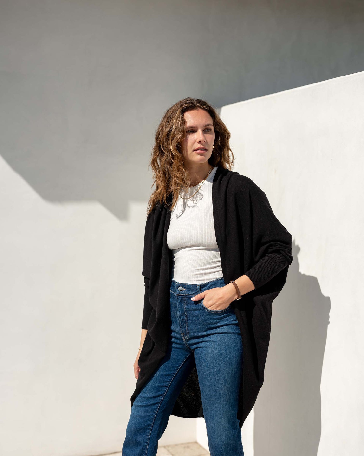 Chelsea Kimono - Black - Petite - Millie Costal Accents